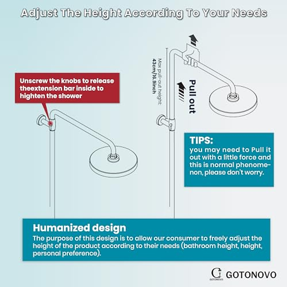 gotonovo Antique Brass Exposed Shower Fixture Set 8 Rain Shower Head 2 Double Knobs Cross Handle Shower Faucet Combo System Unit Set Dual Function