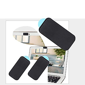 Ranvo Web Camera Cover, Practical Computer Camera Cover Plastic Security for Smartphones for Desktops for Laptops for Tablets(Black)