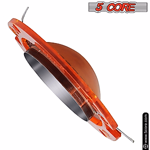 5 CORE 50.8mm Tweeter Replacement Voice Coil, 2'' Universal Horn Diaphragm 16 Ω Great Sound Quality - DP 200 FBA