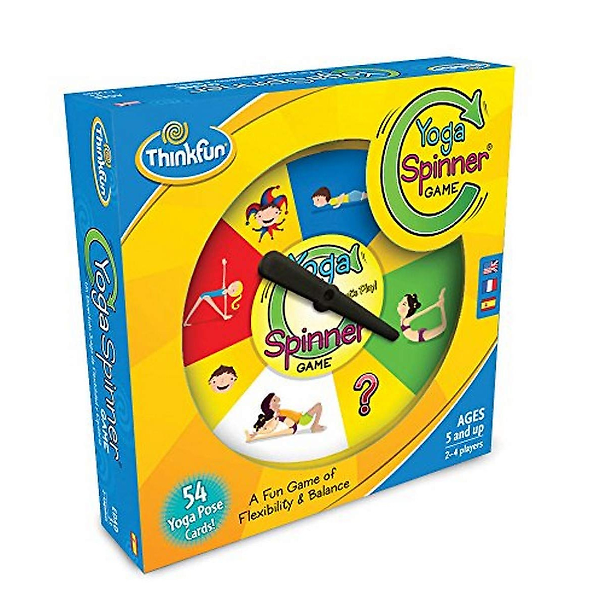 Think Fun Yoga Spinner Yoga Game for Kids Age 5 and Up - Award Winning Game for Yoga Loving Parents and their Kids, Multicolor