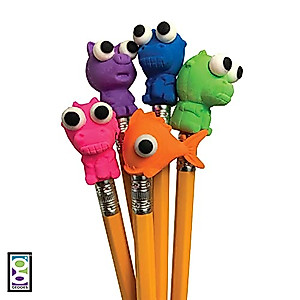 Raymond Geddes Animal Pencil Top Erasers for Kids (Pack of 50)