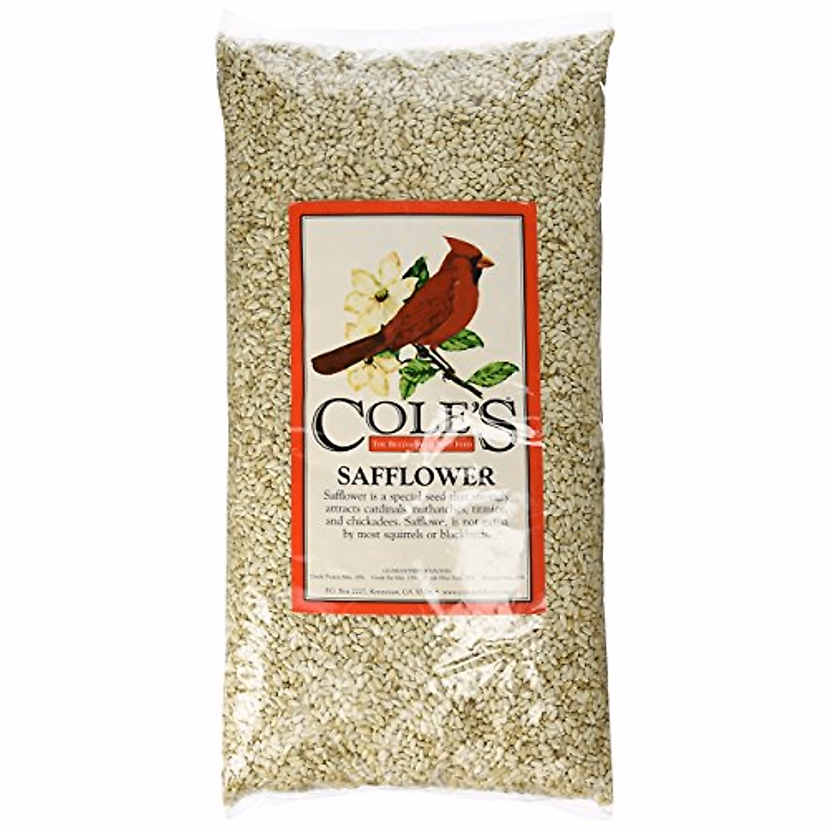 Cole's SA05 Safflower Bird Seed, 5-Pound