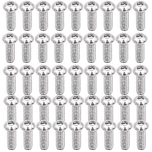 KINJOEK 100 Packes 1/4-20 x 1 Inch Button Head Socket Cap Bolts Screws, Allen Hex Socket Drive, 304 Stainless Steel 18-8, Full Thread, Bright Finish, Heavy Duty Machine Hexagon Screw Drive