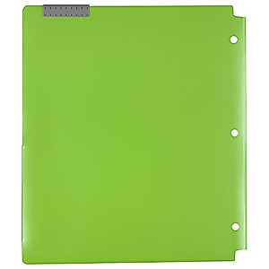 Five Star 4-Pocket Folders, Folders with Pockets, Fits 3 Ring Binder, Plastic, Teal, White, Purple, Lime, 4 Pack (73274)