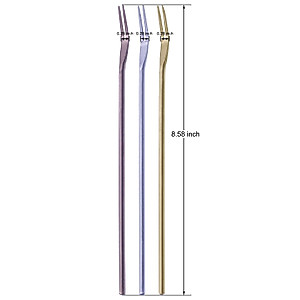 Pickle Fork, 304 Stainless Steel Appetizer Forks, 8.58" Fruit Fork, Long Handle Salad Forks, Portable Cocktail Forks, Dessert Fork, Olive Fork, Pickle Grabber