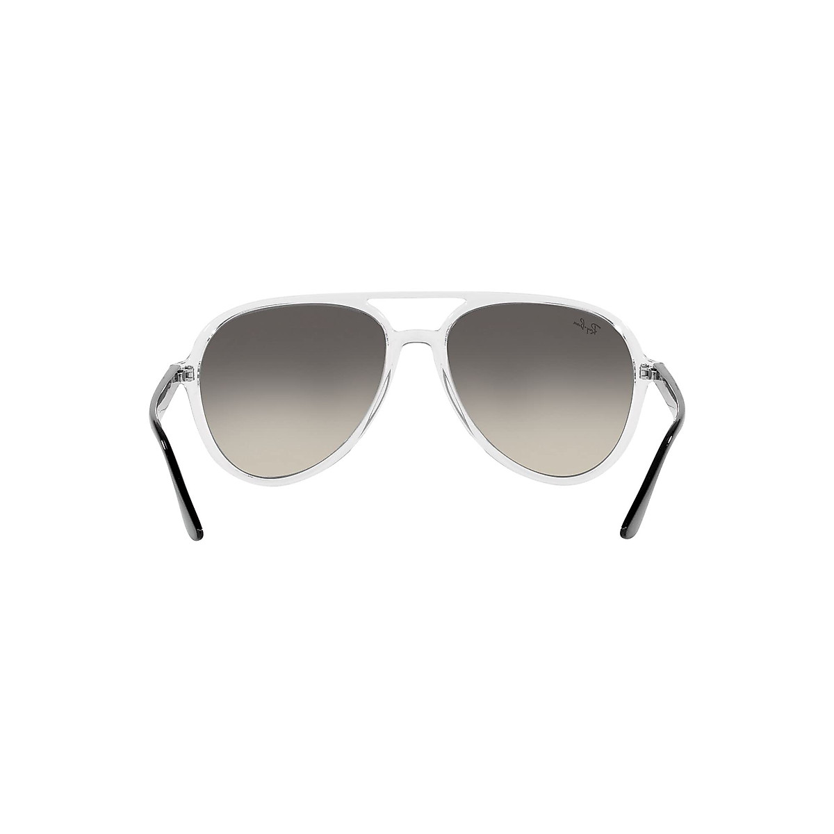 Ray-Ban RB4376 Aviator Sunglasses, Transparent/Grey Gradient, 57 mm