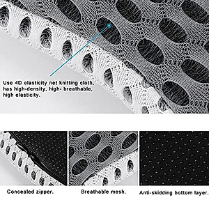 BAUBUY Cojín de Asiento Comfort Wheelchair Seat Cushion Wheelchair and Scooter Accessories Ergonomic Designed Non Slip Washable Adults Seniors for Pressure Relief