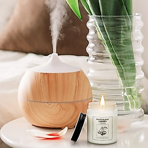 Gingerbread and Black Cherry Scented Candles Set, 2 Pack 7.2 oz Soy Candles for Home Scented, Aromatherapy Candle Set with Strongly Fragrance, Gifts for Women, Mom, Valentines Day Gifts