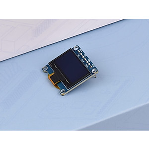 waveshare 0.96inch OLED Display Module for Raspberry Pi/Arduino/STM32, 128×64 Pixels Screen, Blue Display Color, 4-Wire SPI / I2C Communication Interfaces, 3.3V / 5V