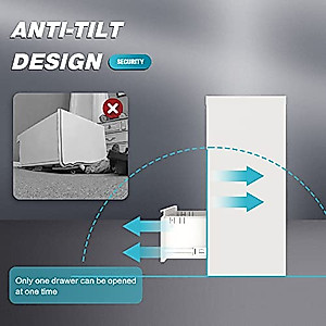 Aobabo Metal Lateral File Cabinet with Lock,Large Deep Drawer with Adjustable File Bars for Office,Home,35.43 Inches Wide for Letter/Legal A4 Size Drawer,Assembly Required (White,3 Drawer)………