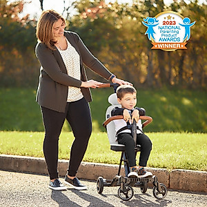 Evolur Cruise Rider Stroller, Lightweight Stroller with Compact Fold, Easy to Carry Travel Stroller, Koala Gray