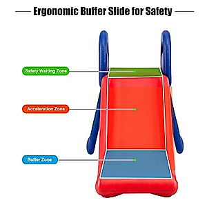 SAFEPLUS Kids Indoor Folding Slide, Strudy & Safe Toddler Climber Freestanding Sliders Play Toys for Little Ones Baby Children Boys Girls