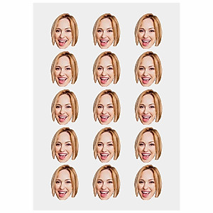 YesCustom Personalized Temporary Tattoos with Girlfriend Picture Custom Fake Face Tattoo with Photo for Women Men Birthday Bachelorette Wedding Party Paper 1 Set of 15 Pieces