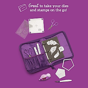 Crafter's Companion Folder-Small Die & Stamp Storage, Purple