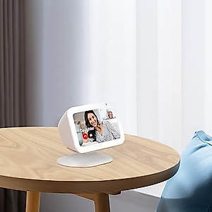 SOKUSIN Stand for Echo Show 5 (3rd Gen) - Adjustable Tilt Smart Sceen Display Stand Table Mount Holder, Magnetic Anti-Slip Base, Compatible with Echo Show 5 3rd Generation (White)