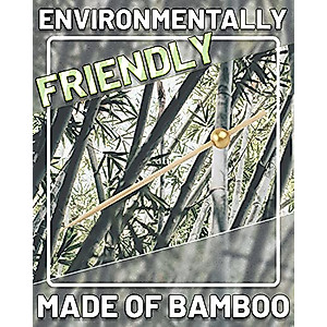 Gold Pearl Cocktail Picks, 200 Pcs Reusable Toothpicks for Appetizers, 4.7 Inch Handmade Bamboo Skewers for Party