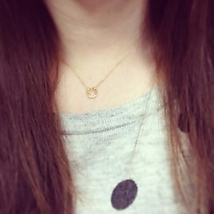 LANG XUAN Good Luck Horseshoe Pendant Friendship Chain Necklace with Meaning Card for Women Silver Gift