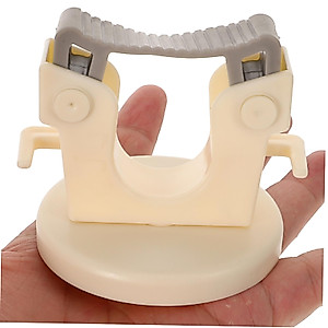 LABRIMP 2pcs Mop Organizer Mop Holder Utensil Adhesive Holder Broom Storage Mount Mop Rack Bathroom Storage Mounted Shelves for Storage Kitchen Hanging Hook Holder White