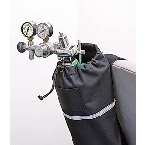 Oxygen Cylinder Tank Backpack Holder for Mobility Scooters - E Size Tank - F/Devices Without Push Handles