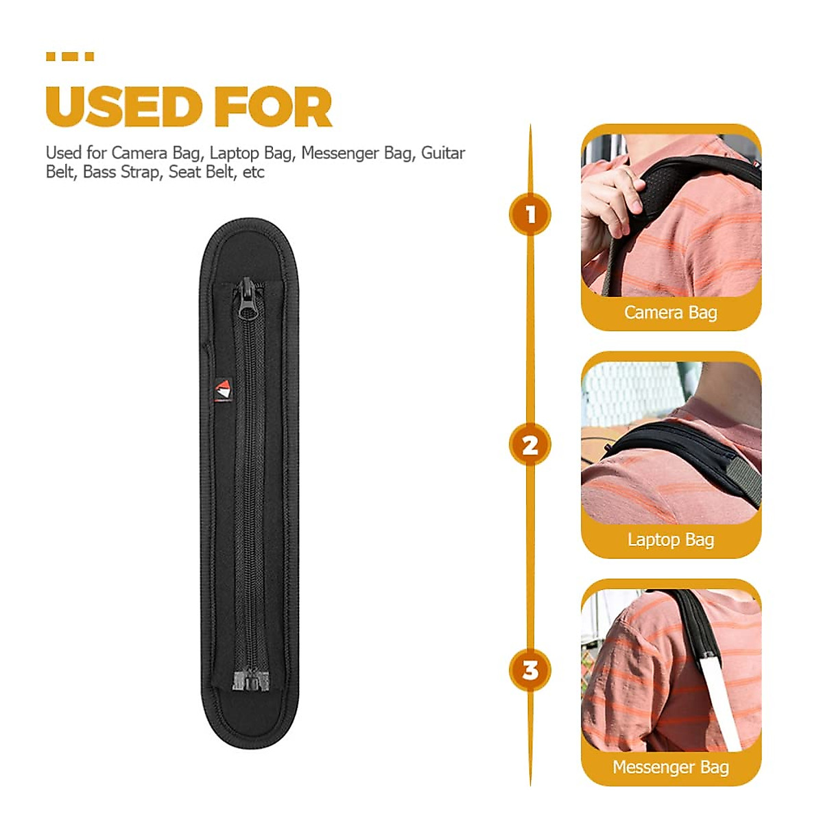 Plate Carrier Shoulder Replacement Shoulder Pad Detachable Shoulder Strap Pad Backpack Shoulder Pads for Guitar Pad Relieve Shoulder Pain Outdoor Backpack Shoulder Strap Pads