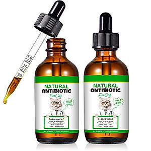 Natural Antibiotics for Cats, Pet Supplements, 4 Fl Oz/2 Pack, Cat Antibiotic