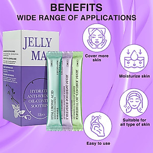 ATIDIE jelly Mask for Skin Care, Lavender Gel Face Mask for whitening, Jelly Face Mask Peel Off,Hyaluronic Acid Rubber Mask Moisturizing Skin Care DIY Spa Set