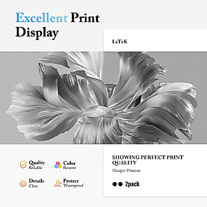 LxTek Compatible Toner Cartridge Replacement for Canon 128 CRG128 to use with ImageCLASS D530 D550 MF4570dw MF4570dn MF4770n FaxPhone L190 L100 Printer Tray (Black, 2 Pack)