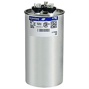 FAST SHIPPING! ORIGINAL GE Genteq Capacitor round 60/10 uf MFD 440 volt 25L756 (replaces old GE# C46010R), 60 + 10 MFD at 440 volts