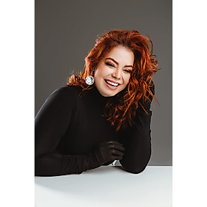 Disco Ball Earrings Shining Ball Silver Disco Mirror Ball Earrings 60S70S81S Costume Accessories for Halloween Party/gold