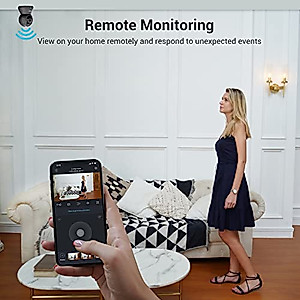 blurams Security Camera, 2K Baby Cameras Pet Camera 360-degree for Home Security w/Smart Motion Tracking, Phone App, IR Night Vision, Siren, Works with Alexa & Google Assistant & IFTTT, 2-Way Audio