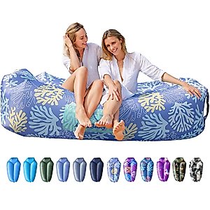 AlphaBeing Inflatable Lounger Beach Chair Accessories, Air Sofa Hammock Inflatable Couch for Camping Backyard Lakeside with Compression Sacks, Ideal Outdoor Gifts for Adults
