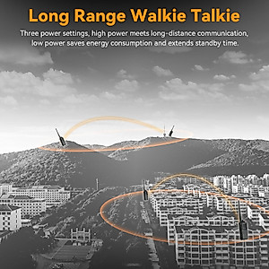 Retevis RT29 Military Grade Walkie Talkies, Long Range 2 Way Radio with Earpiece, 700,000 sq. ft/50 Floor Range, Dust Protected and Splashproof (IP54 Rating), Heavy Duty Two Way Radio (2 Pack)