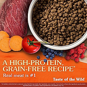 Taste of the Wild High Prairie Grain-Free Dry Dog Food with Roasted Bison and Venison for Puppies 28lb