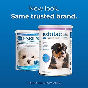 Pet-Ag Esbilac Puppy Milk Replacer Powder - 28 oz - Powdered Puppy Formula with Prebiotics, Probiotics & Vitamins for Puppies Newborn to Six Weeks Old - Easy to Digest