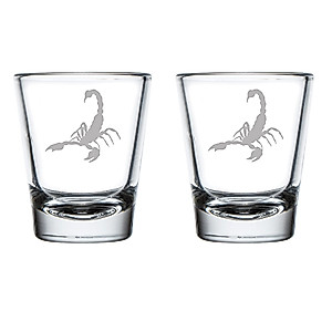 MIP Set of 2 Shot Glasses 1.75oz Shot Glass Scorpion