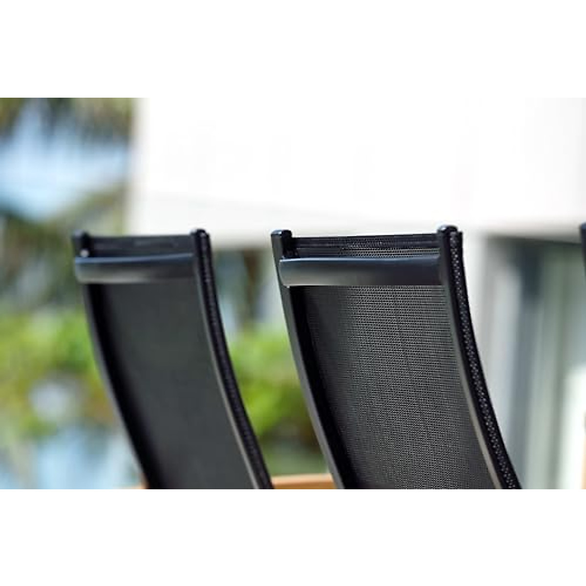 Amazonia Franklin 9-Piece Teak Finish Extendable Rectangular Patio Dining Set