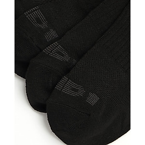 AND1 Men's Socks - PROPLATINUM Lightweight Low Cut Socks (12 Pack), Size Shoe size 6-12.5, Black
