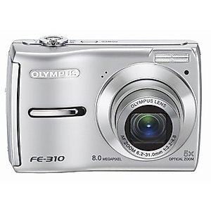 Olympus FE-310 8MP Digital Camera with 5x Optical Zoom (Silver)