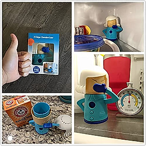 Cool Mom Fridge Deodorizer Baking Soda Container, Cold Mama Chill Lady Baking Soda Odor Absorber Box Kitchen Mama Refrigerator Deodorizer Baking Soda Holder Funny Kitchen Gadgets for Fridge Cleaner