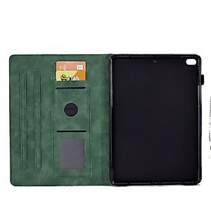Varohix Case for iPad Mini 5 2019, iPad Mini 4 2015 PU Leather Folio Stand Case Smart Cover Multi-Angle Viewing with Pencil Holder for iPad Mini 5/4/3/2/1-Retro Green