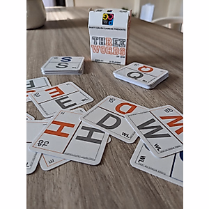 PARTY CRASH GAMES Presents: THREE WORDS OR LESS - A Simple, Yet Challenging Little Word Game; Designed for 2-6 Players 13+ Who are A Clever Wordsmith... 3 WORDS OR LESS