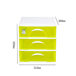 File cabinets Storage Box Office Desk Stationery Small Multi-Layer Drawer Plastic (Size : 329mm*360mm*312mm)