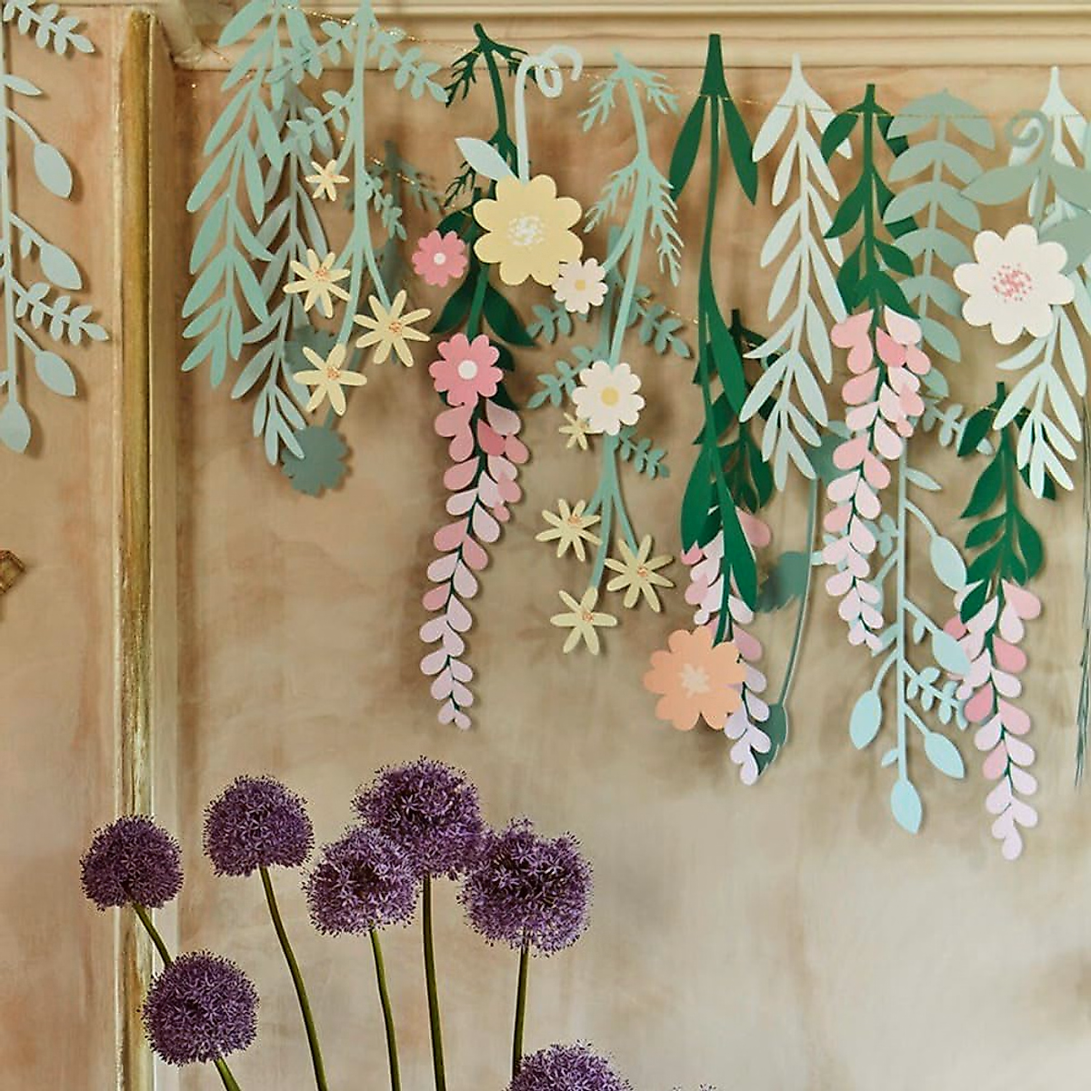 Colorful Wildflower Garland for Party Decorations