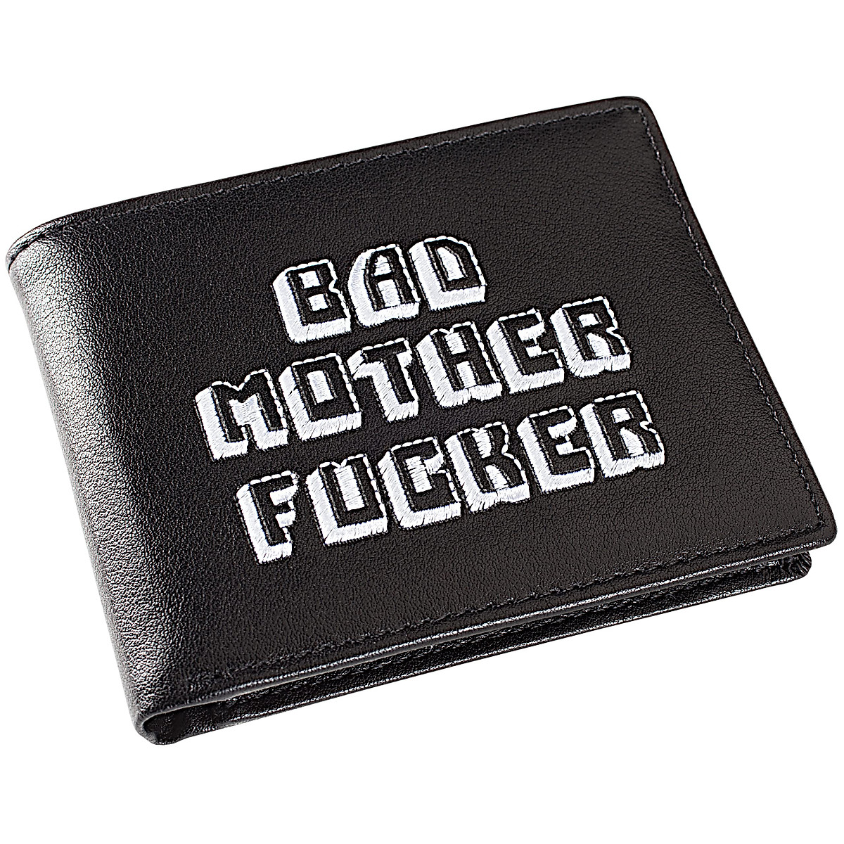Miramax, Officially Licensed Black/White Embroidered Bad Mother Leather Wallet