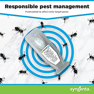 Syngenta Advion Ant Gel Station Insecticide, 3 Stations x 4-Grams, Ready-to-Use Ant Gel Bait with The Active Ingredient Indoxacarb, Ant Bait for Use Indoor and Outdoor, Long-Lasting Ant Killer