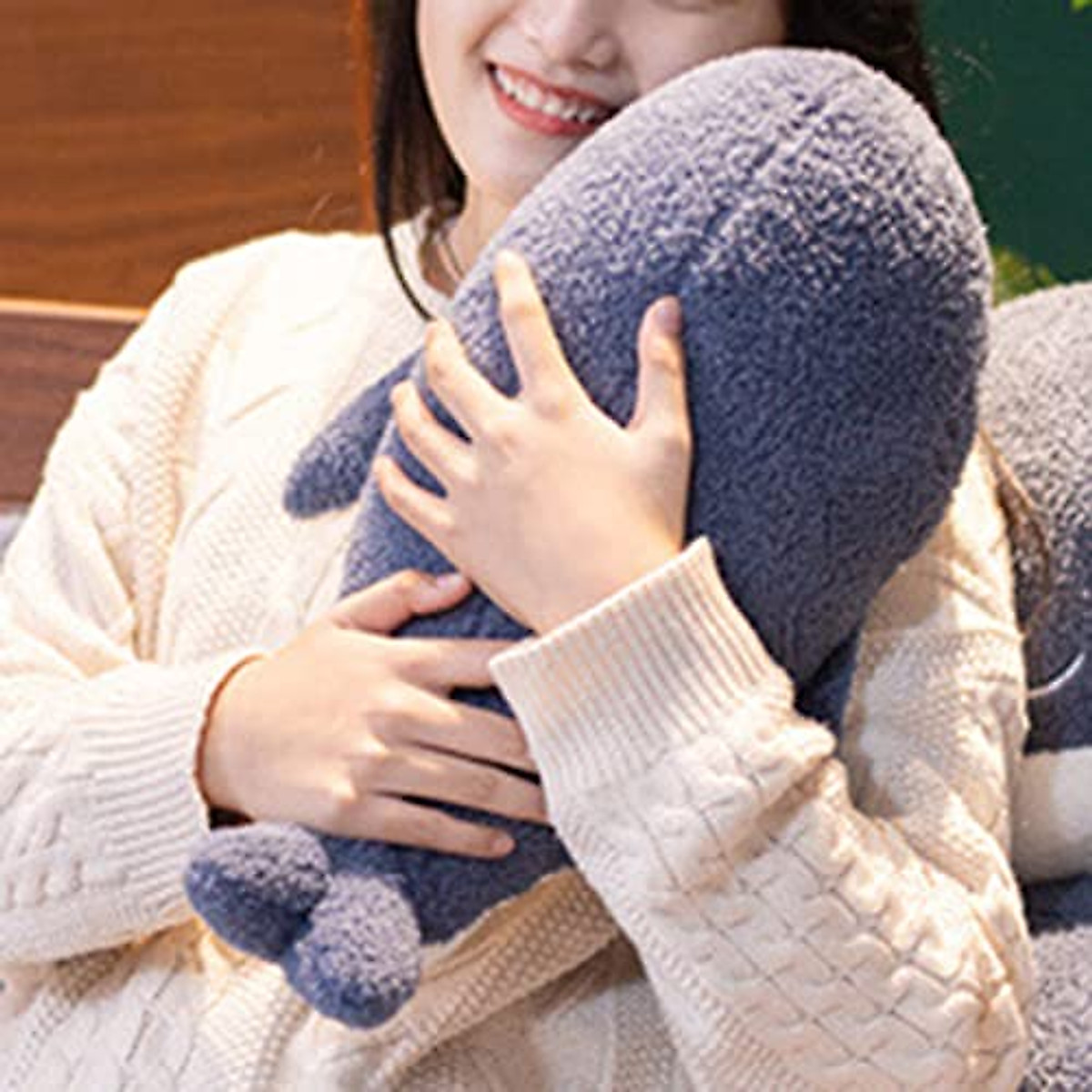 Cute Whale Stuffed Animal Plush Toy Soft Whale Plush Hugging Pillow for Kids Adults Birthday Gifts 25 cm
