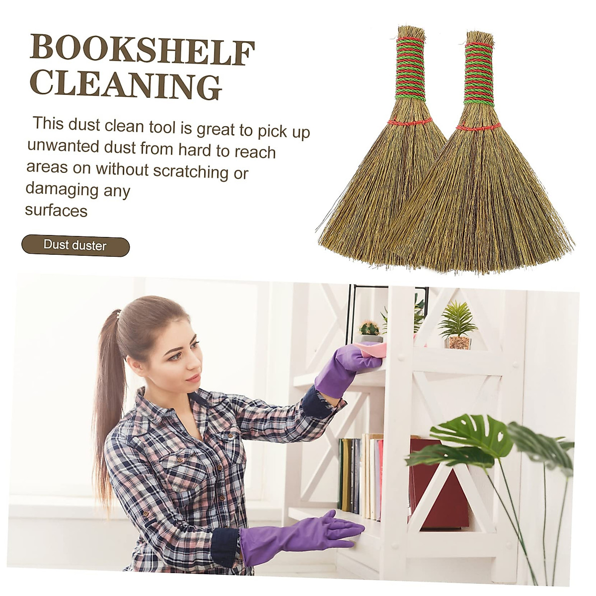 minkissy 10 Pcs Desktop Small Broom Miscanthus Small Broom Kitchen Desktop Cleaning Broom Kids Desks Broom Mini Desk Whisk Broom