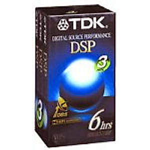 TDK Digital Source Performance VHS Tape (3-Pack, 6 Hours, S-VHS Compatible)