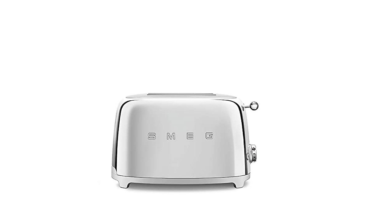 Smeg 50's Retro 2-Slice Toaster - Vintage Chrome Style