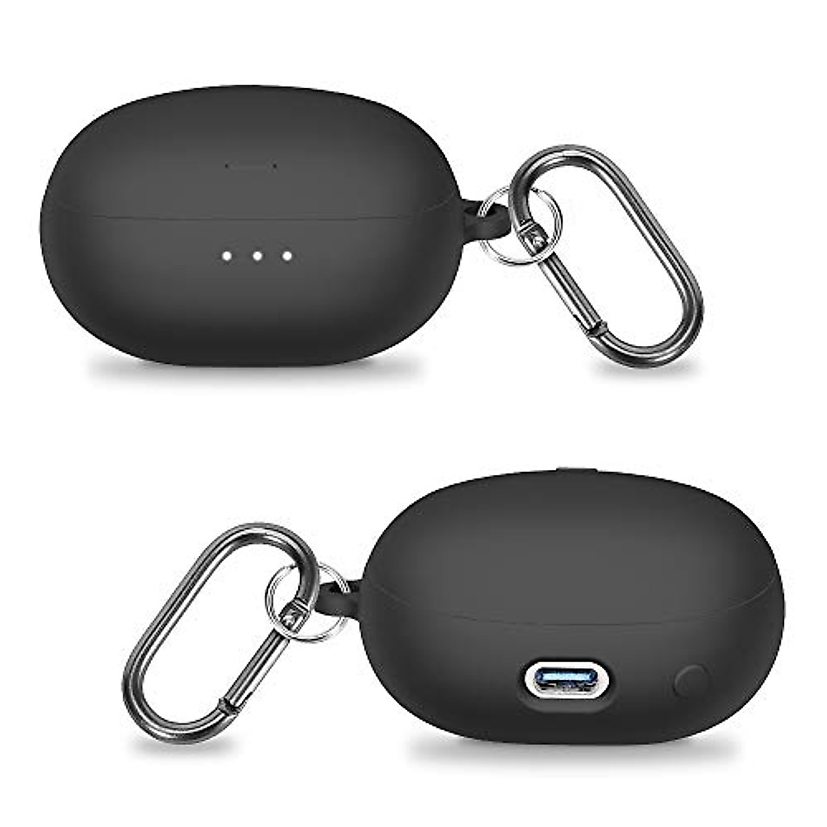 Compatible with Anker Soundcore Liberty Air 2 Pro Case, Youkei Silicone Case Cover Easy Carrying Protective Case Cover Compatible with Anker Soundcore Liberty Air 2 Pro (Black)